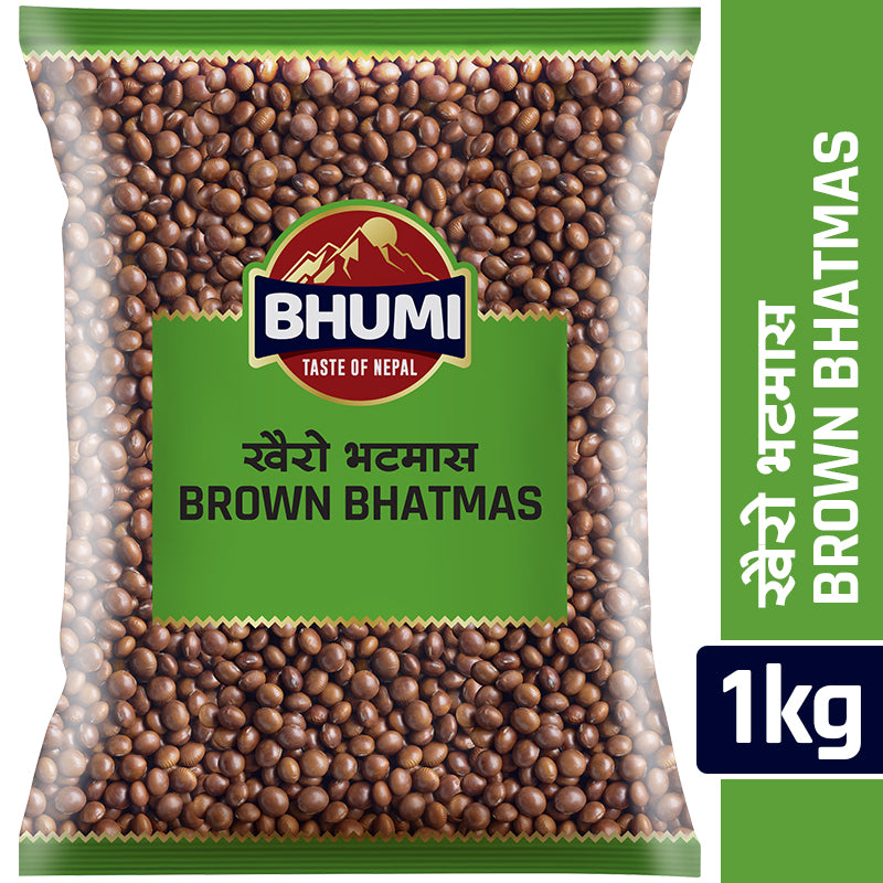 (Bhumi) Brown Bhatmas 1kg (Soya Bean) Nepalese Food,Himalayan Food ...